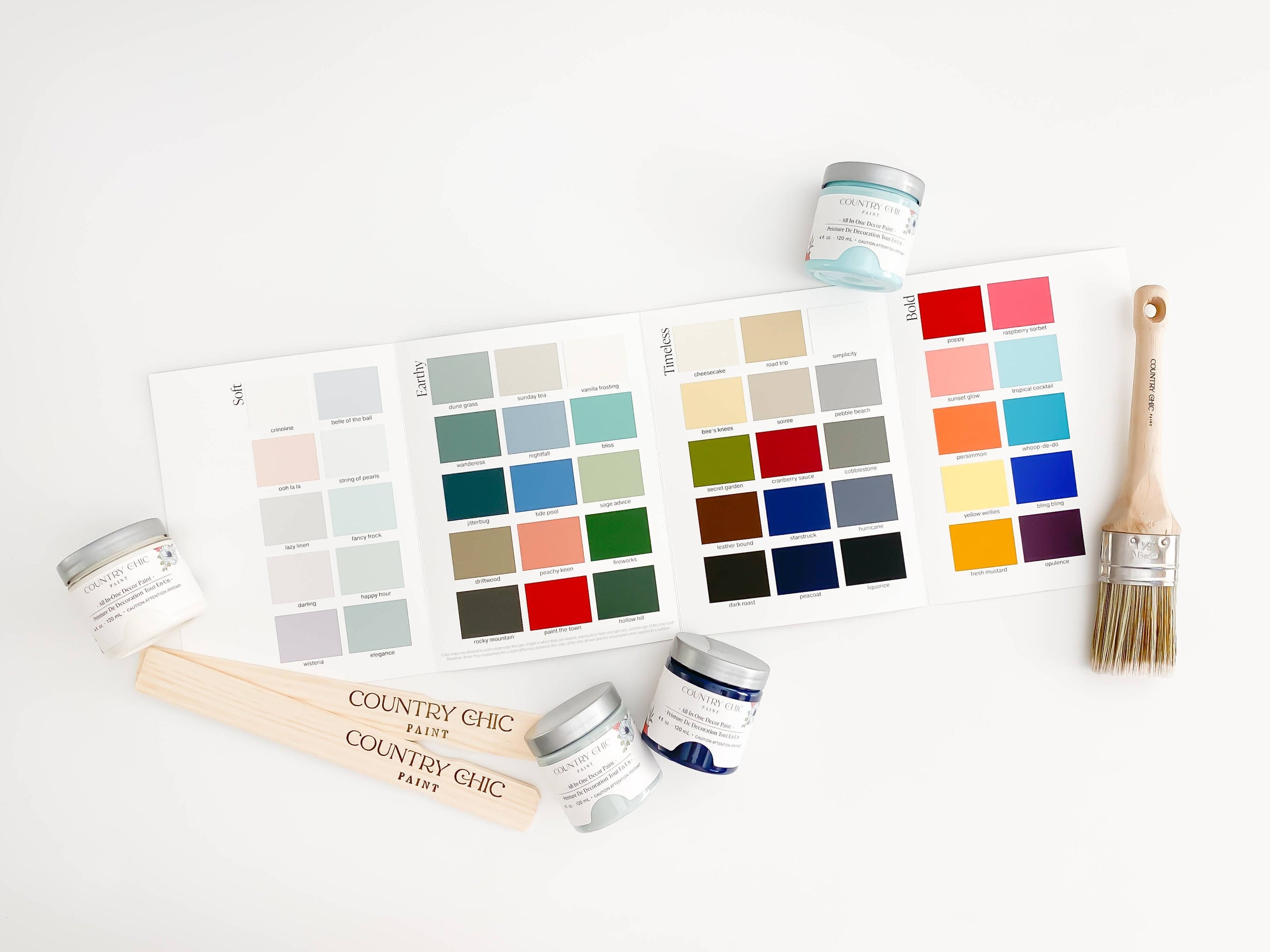 Country Chic Paint - Color Cards (bundle of 25) | Do it Again, LLC